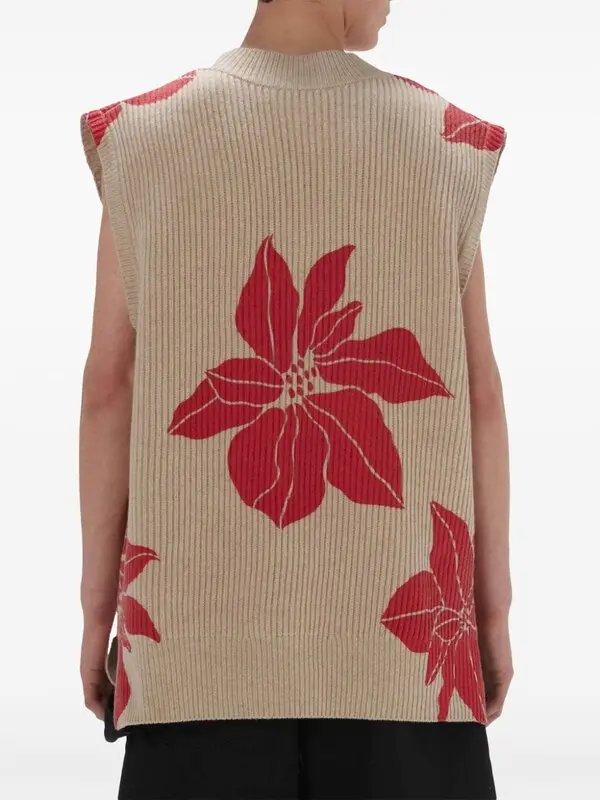 JW Anderson Floral-print Sleeveless Jumper
