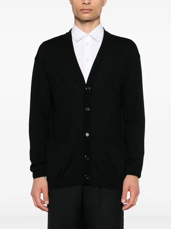Moschino Slogan-embroidered Cardigan