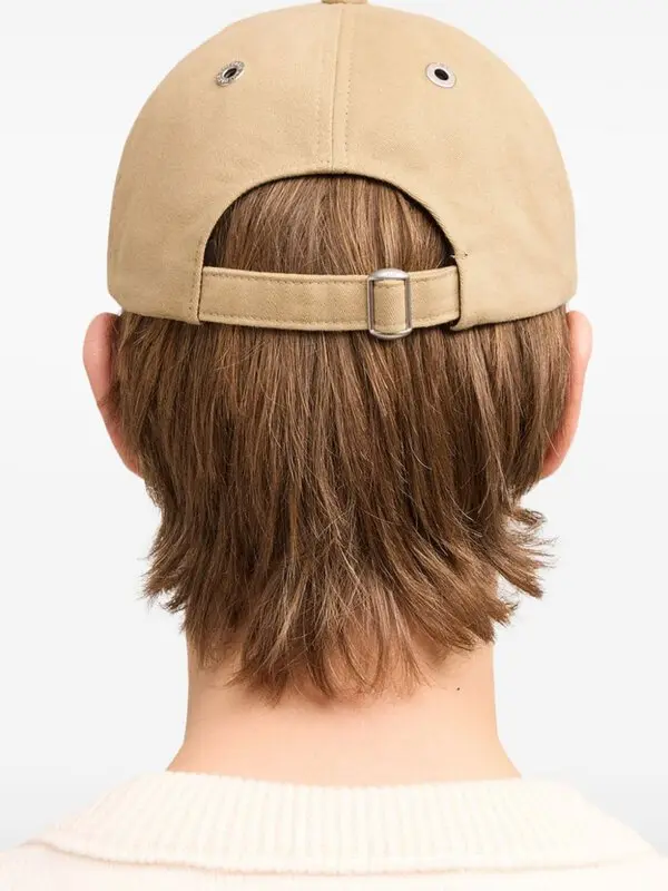 AMI Paris De Coeur Embroidered Cap - Neutrals