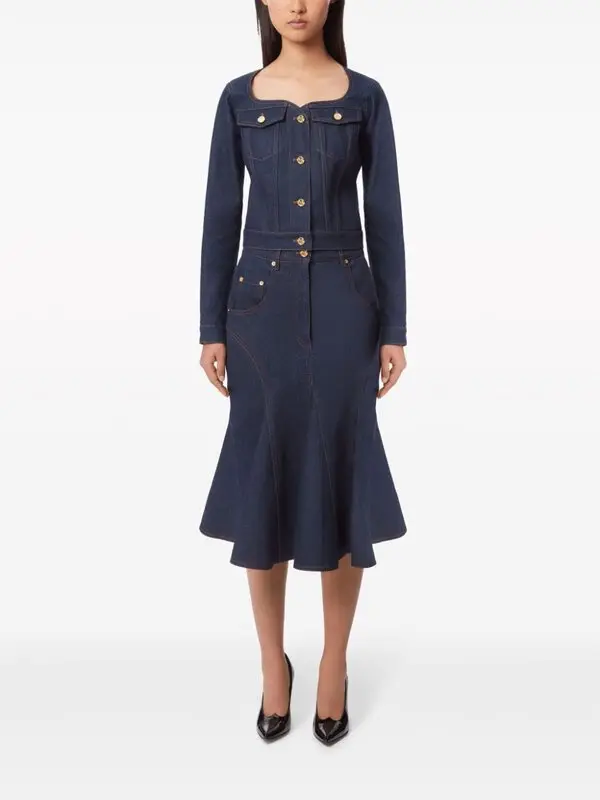 Nina Ricci Denim Midi Skirt