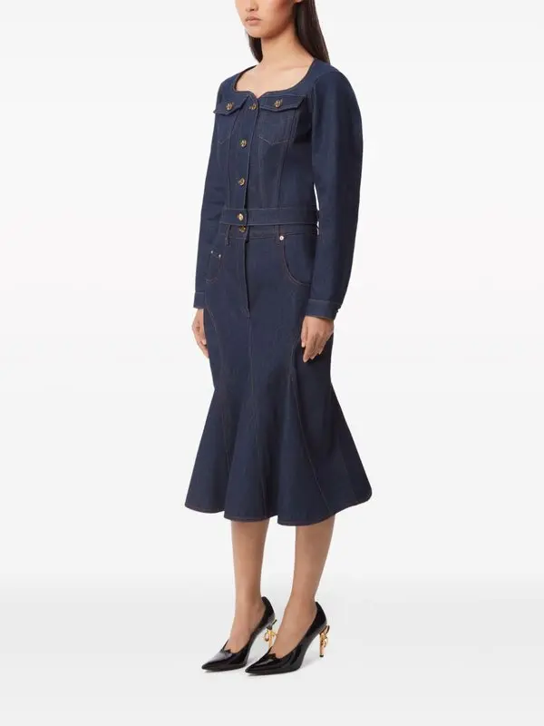 Nina Ricci Denim Midi Skirt