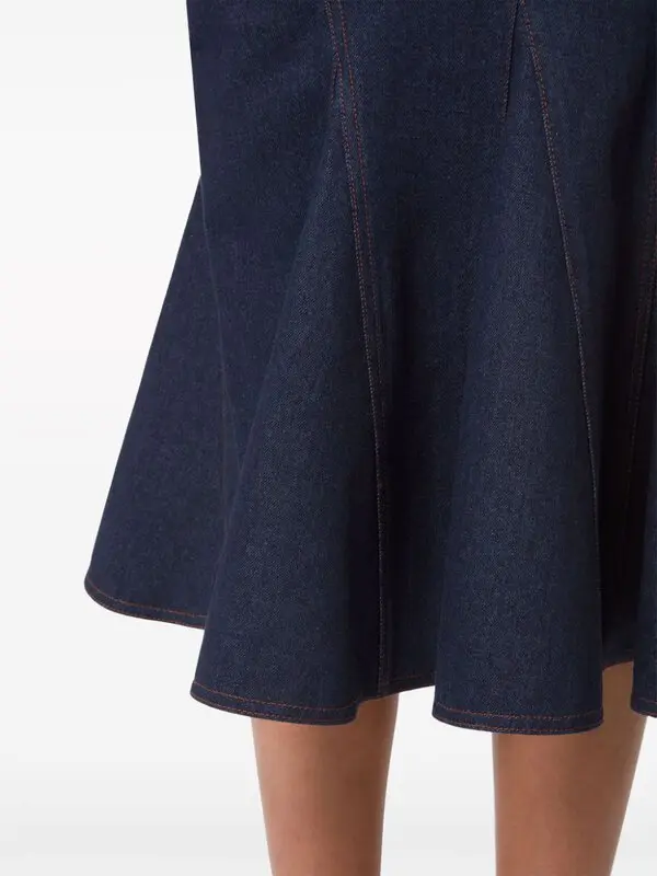 Nina Ricci Denim Midi Skirt