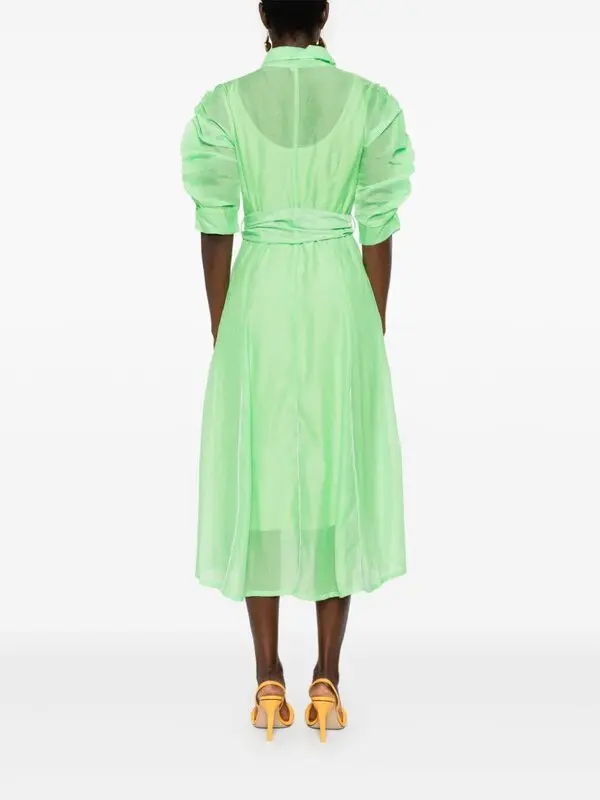 baruni lobelia organza shirt dress Kaeli Linen Organza Dress Blue / L