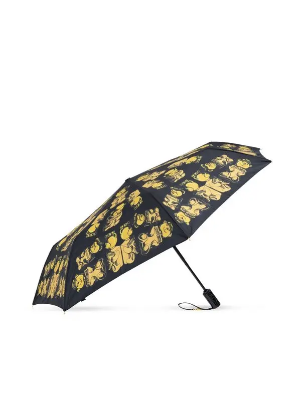 Moschino Teddy Bear Motif Umbrella In Black 45% Off Editorialist