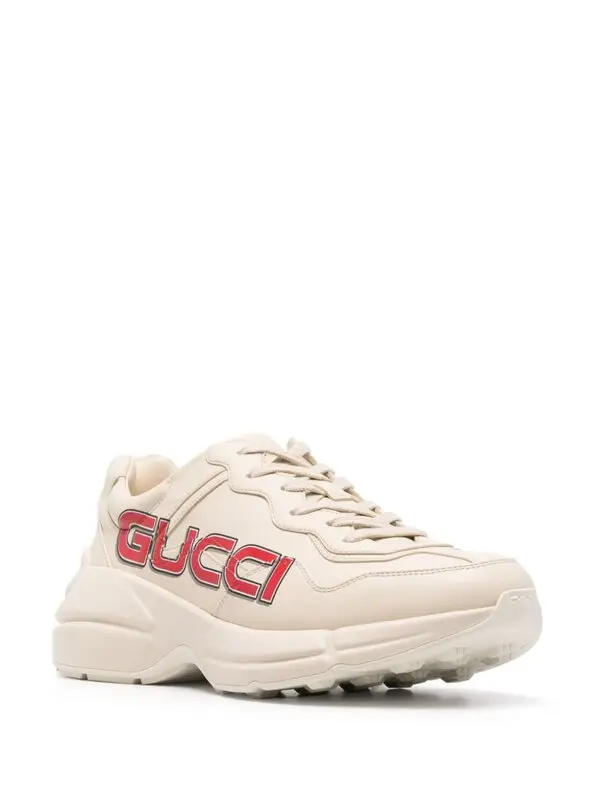 Gucci Logo-print Sneakers - Neutrals