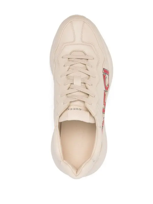 Gucci Logo-print Sneakers - Neutrals