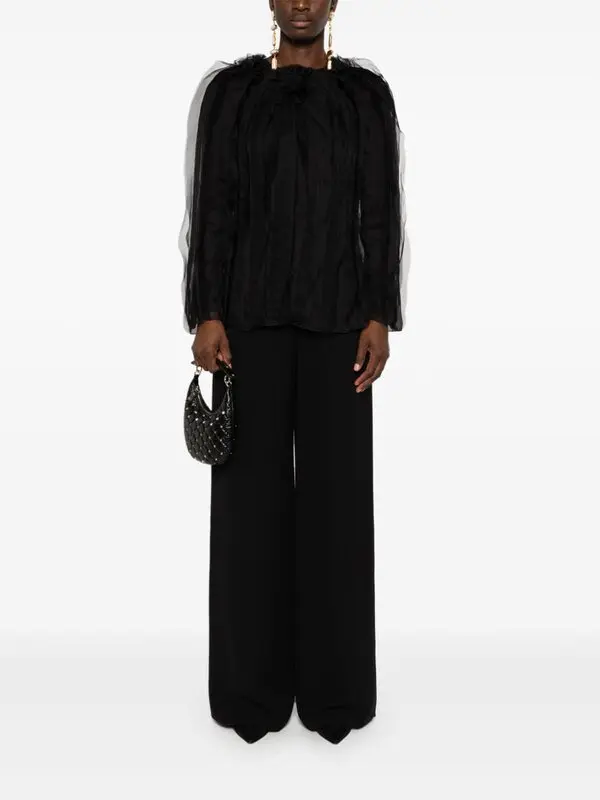 Giorgio Armani Silk Satin Trousers