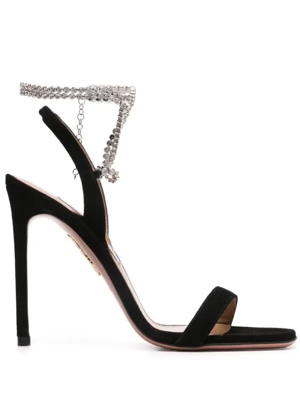AQUAZZURA 115mm Suede Sandals