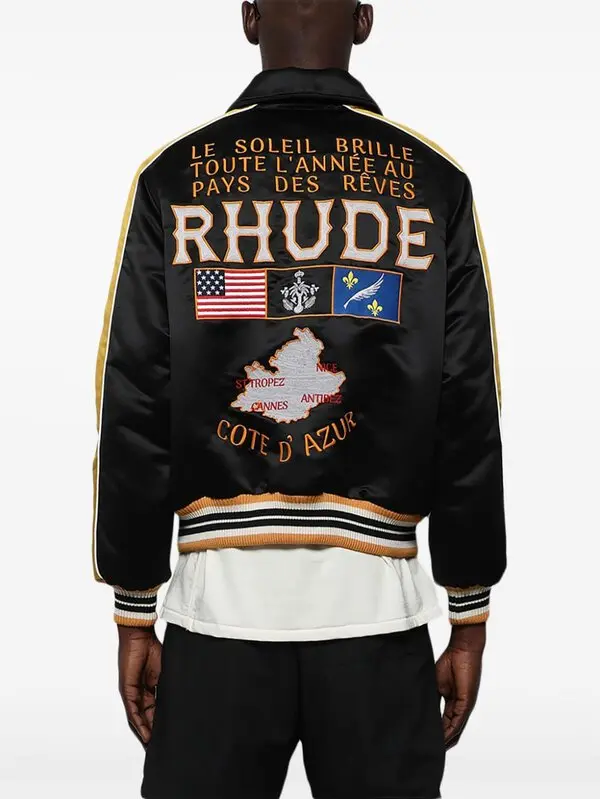Rhude Le Soleil Bomber - Black
