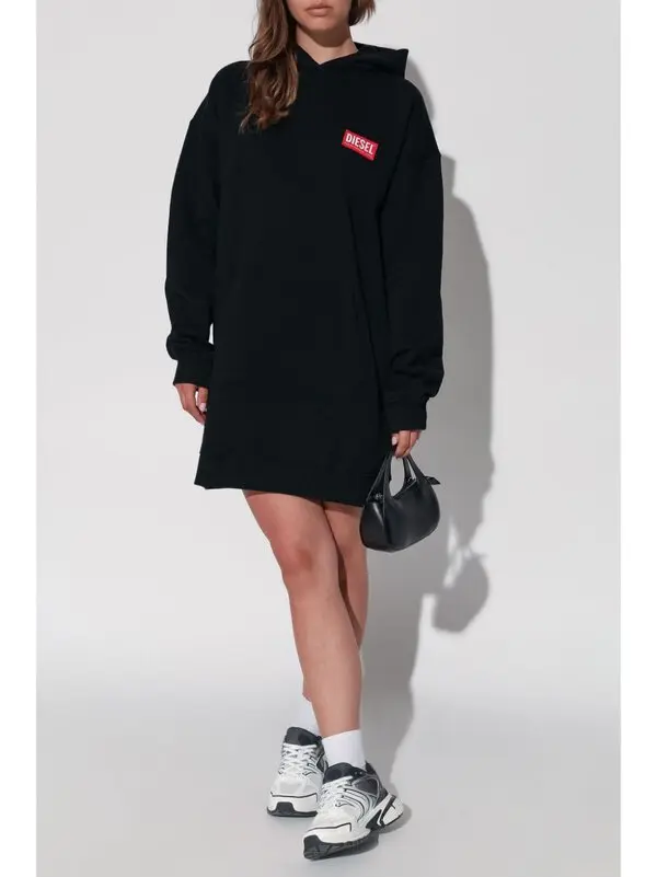 DIESEL® D-boxt Cotton Hoodie Dress