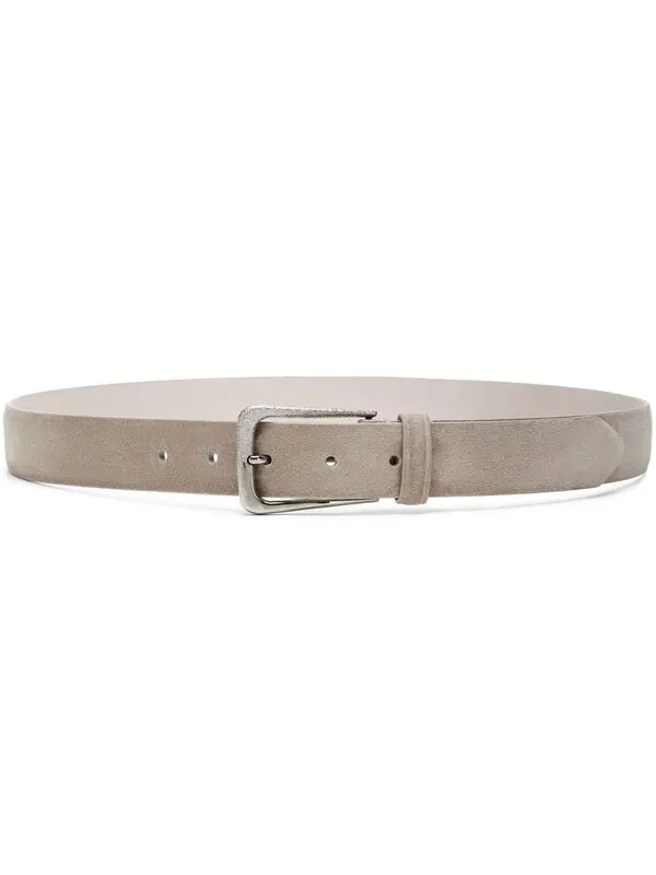 Brunello Cucinelli Leather Belt - Grey