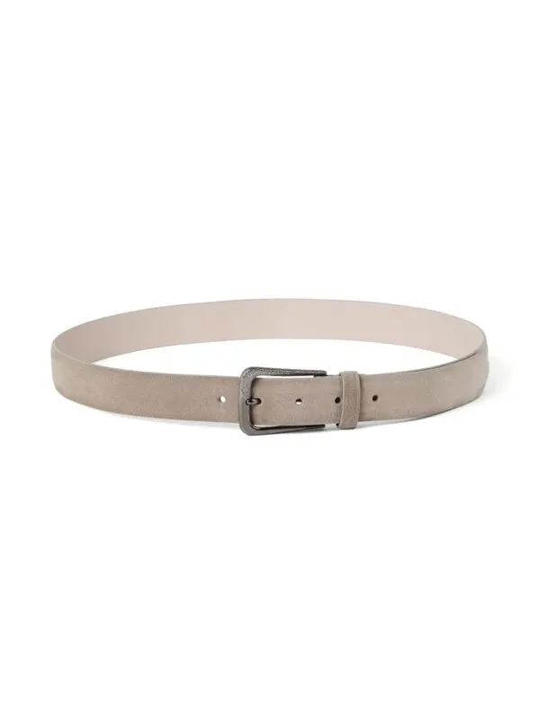 Brunello Cucinelli Leather Belt - Grey
