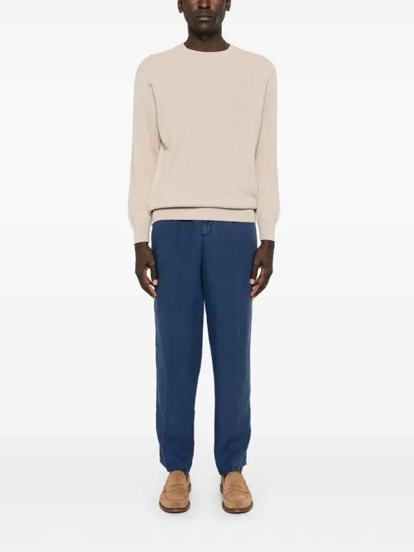 Brunello Cucinelli Crew-neck Cotton Jumper - Neutrals