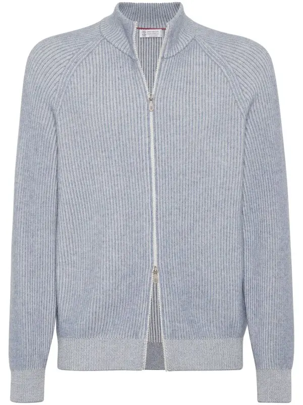 Brunello Cucinelli Cashmere Cardigan - Blue