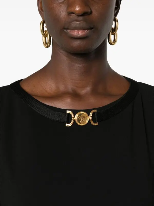Versace Medusa Head Midi Dress