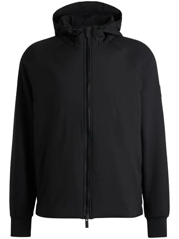 BOSS Logo Appliqué Hooded Jacket