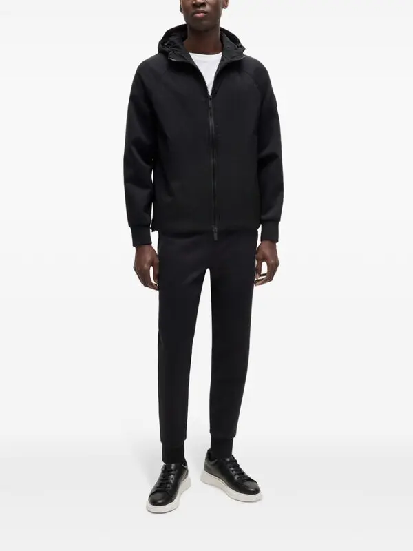 BOSS Logo Appliqué Hooded Jacket
