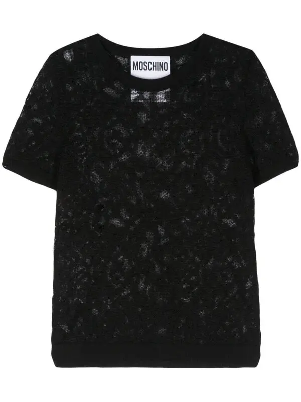 Moschino Jacquard Knitted Top