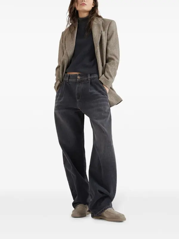 Brunello Cucinelli Penny Loafers - Grey