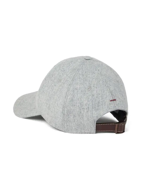 Brunello Cucinelli Embroidered Flannel Cap