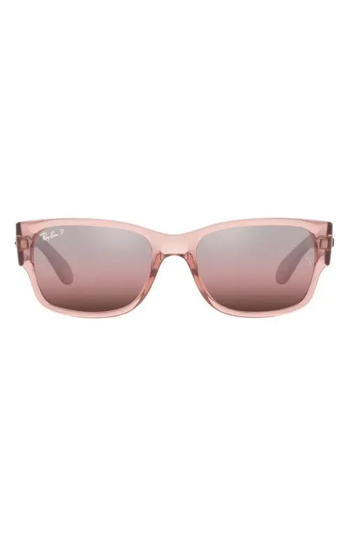 Ray-ban 58mm Polarized Rectangular Sunglasses