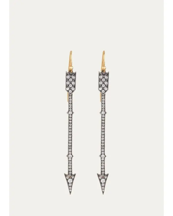 Arman Sarkisyan Diamond Arrow Earrings - Ruby