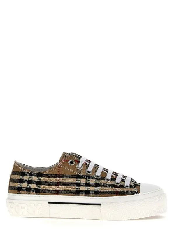 Burberry Check Sneakers - Beige