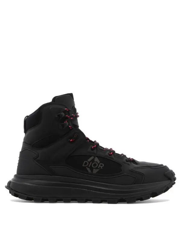 Dior peak lace up boots Dior Black Lace-Up Winter Boots – Treasures of NYC main image 3