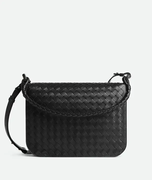 BOTTEGA  VENETA Swing Messenger Bag - Black