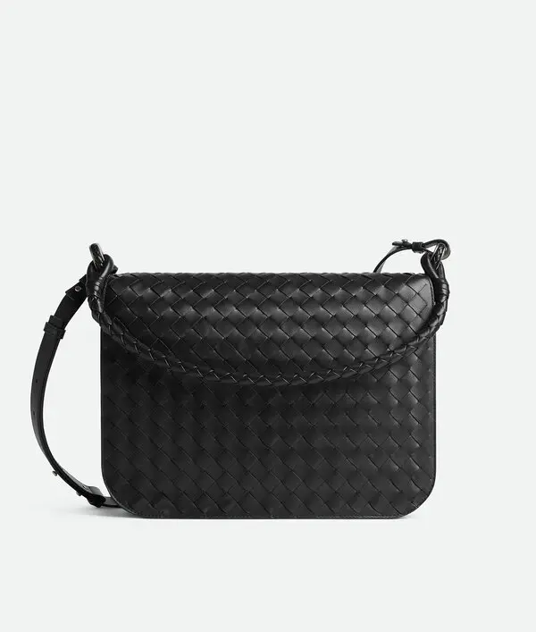 Bottega Veneta Swing Messenger Bag - Black