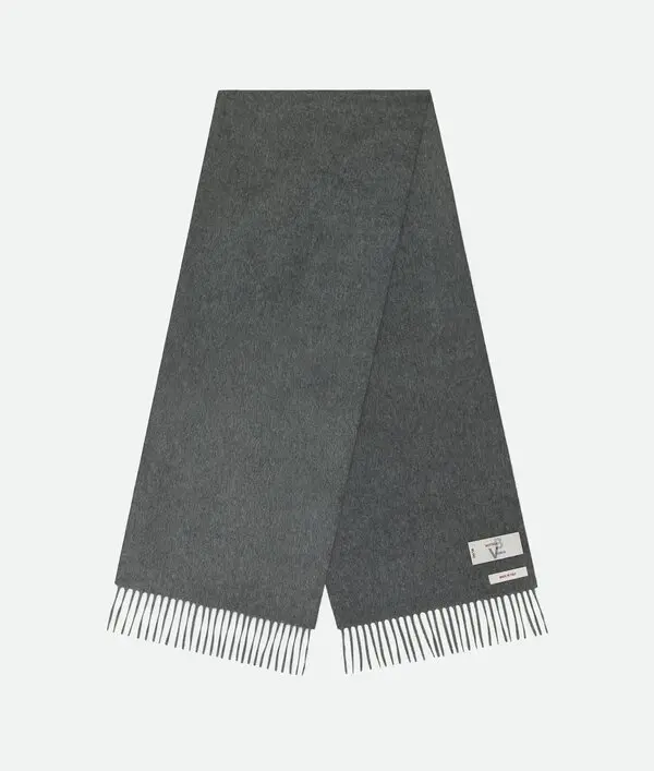 BOTTEGA  VENETA Cashmere Scarf - Mid Grey