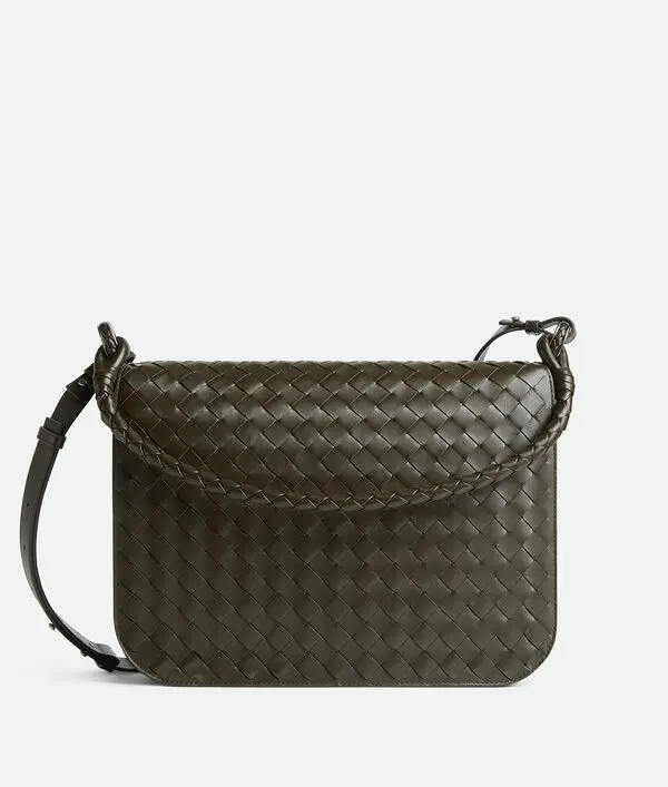BOTTEGA  VENETA Swing Messenger Bag - Kaki