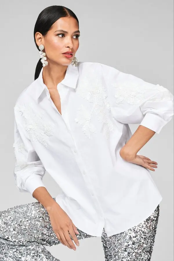 Sachin & Babi Paradiso Embroidered Button-down Shirt