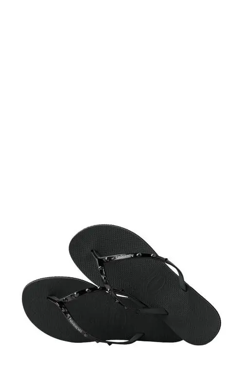Havaianas You Spikes Flip Flop - Black