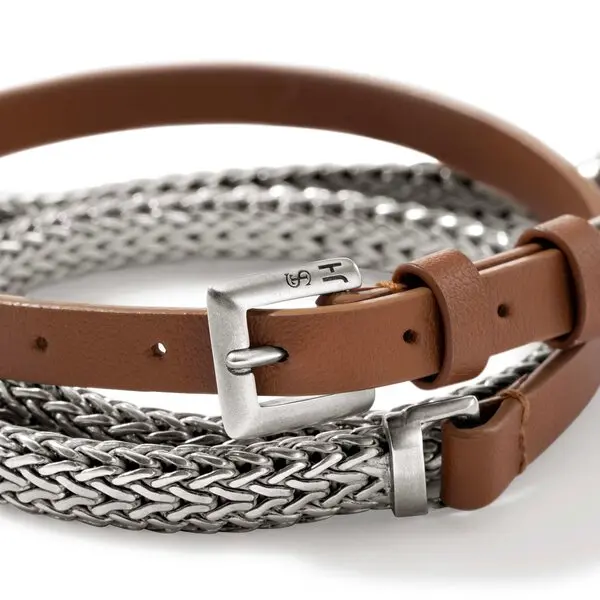 John Hardy Icon Wrap Leather And Bracelet