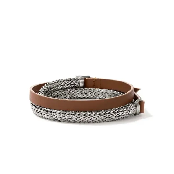 John Hardy Icon Wrap Leather And Bracelet
