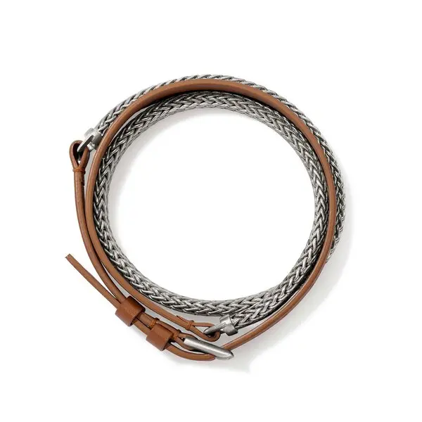 John Hardy Icon Wrap Leather And Bracelet