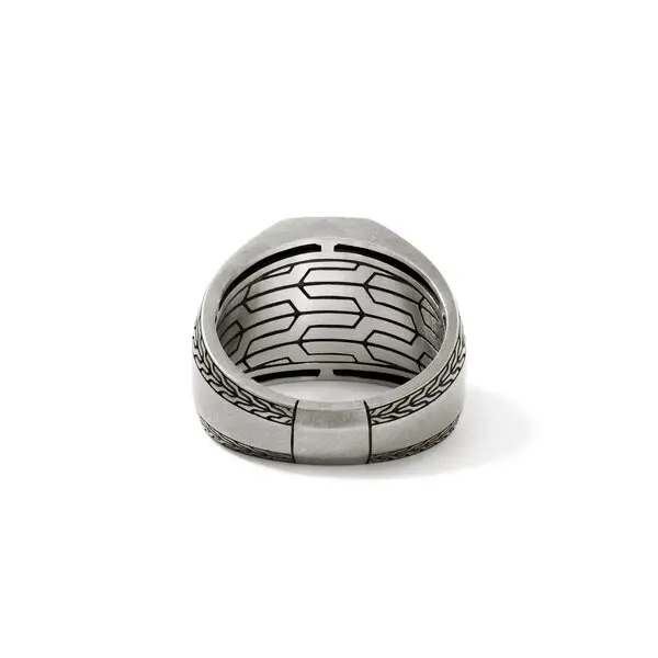 John Hardy Signet Ring With Black Onyx
