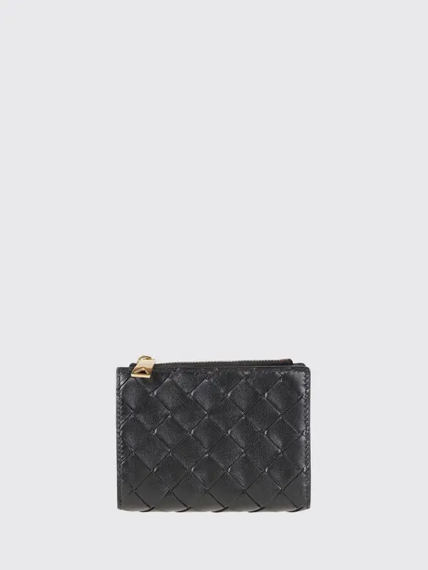 Bottega Veneta Intrecciato Calfskin Bifold Wallet - Black