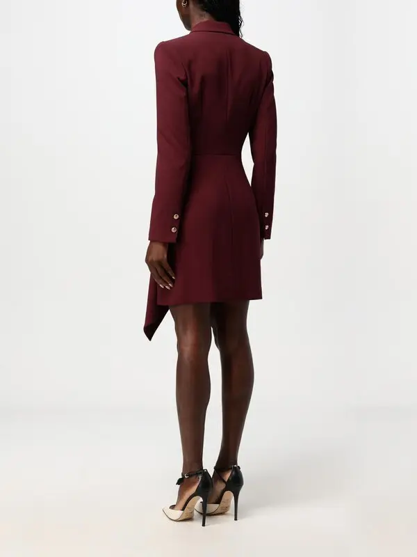 elisabetta franchi burgundy dress Elisabetta Franchi - Red Carpet dress in cherry lurex jersey