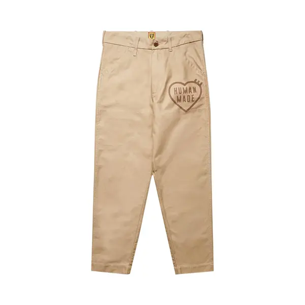 HUMAN MADE Print Chino Pants 'beige