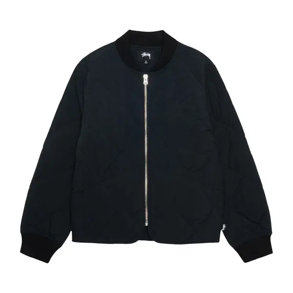 StüSsy Ball Quilted Liner Jacket Black Editorialist