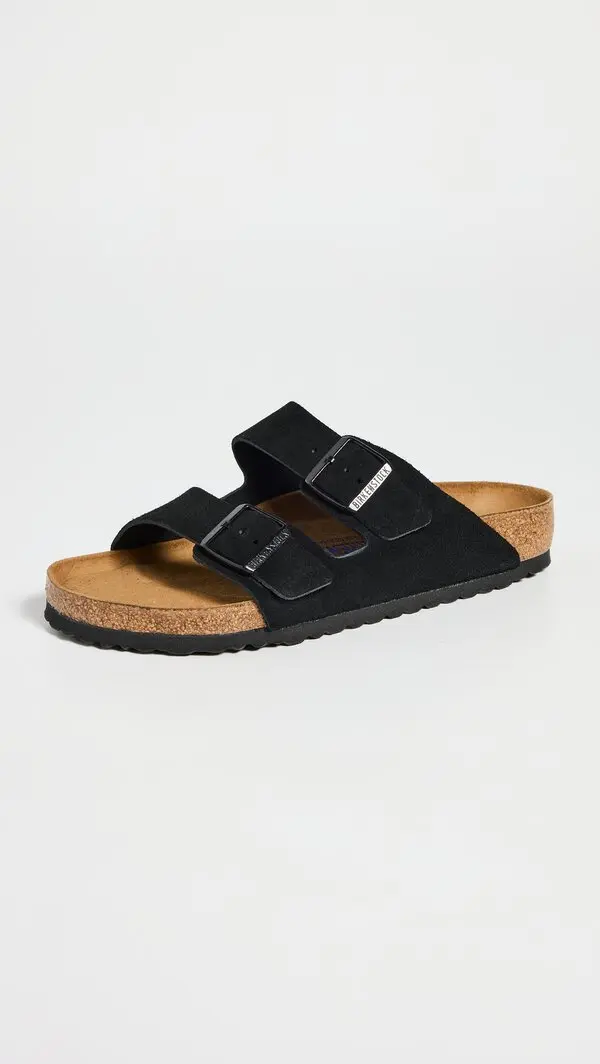BIRKENSTOCK Arizona Soft Footbed Sandals - Black