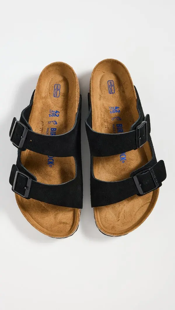 BIRKENSTOCK Arizona Soft Footbed Sandals - Black