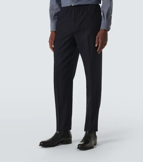 Loro Piana Jan Wool And Cashmere Straight Pants