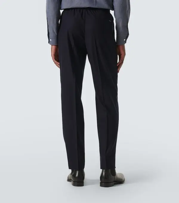 Loro Piana Jan Wool And Cashmere Straight Pants
