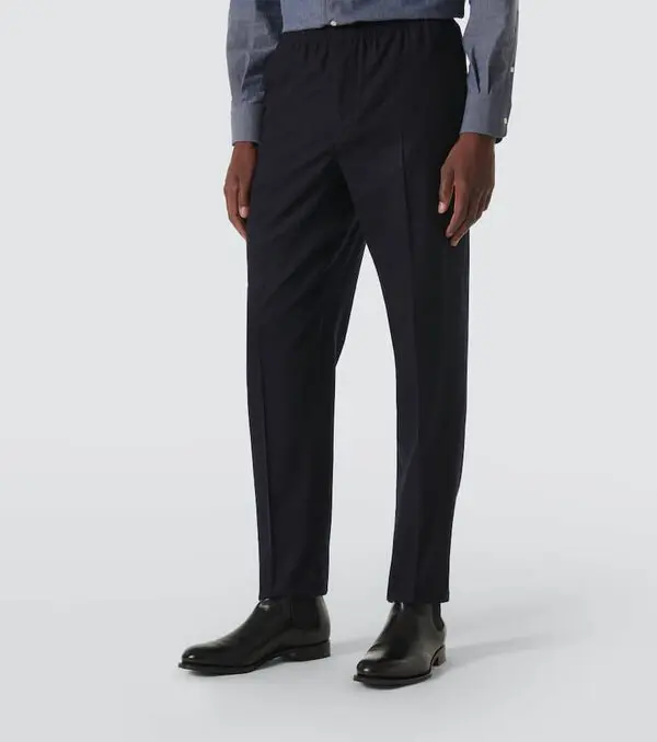 Loro Piana Jan Wool And Cashmere Straight Pants