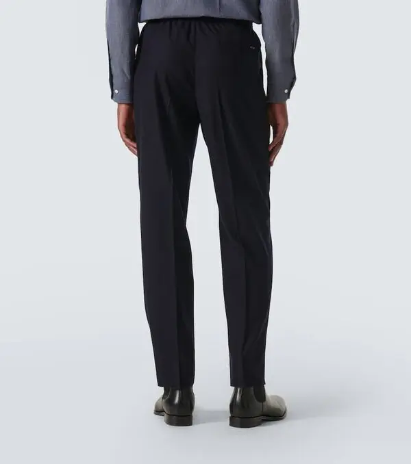 Loro Piana Jan Wool And Cashmere Straight Pants