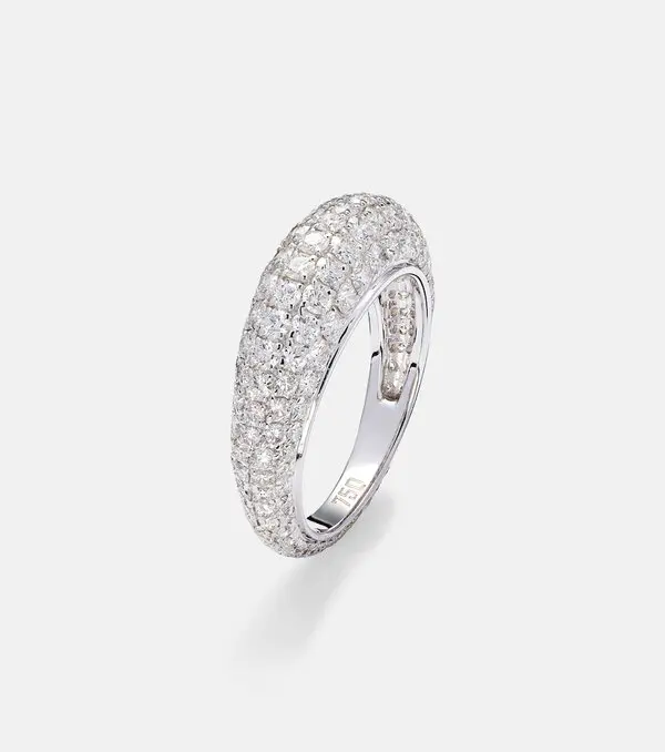 KAMYEN Diamond Disco Ring In 18kt White Gold