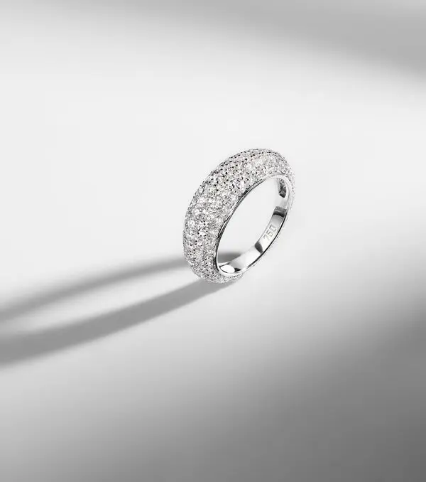 KAMYEN Diamond Disco Ring In 18kt White Gold